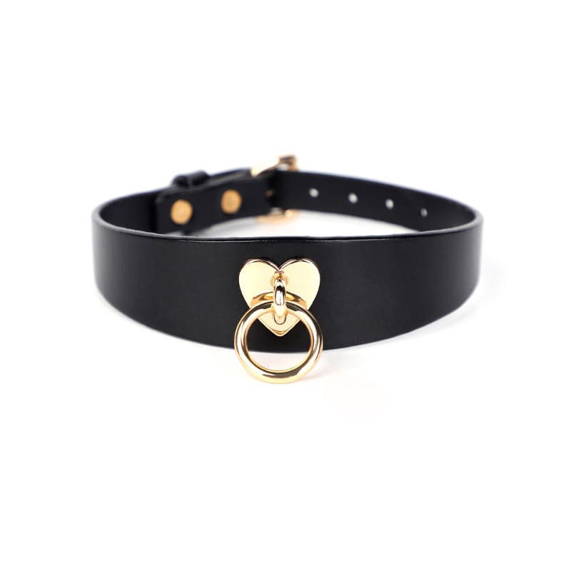 Heart Hanging Ring Collar - Euphoria Adult